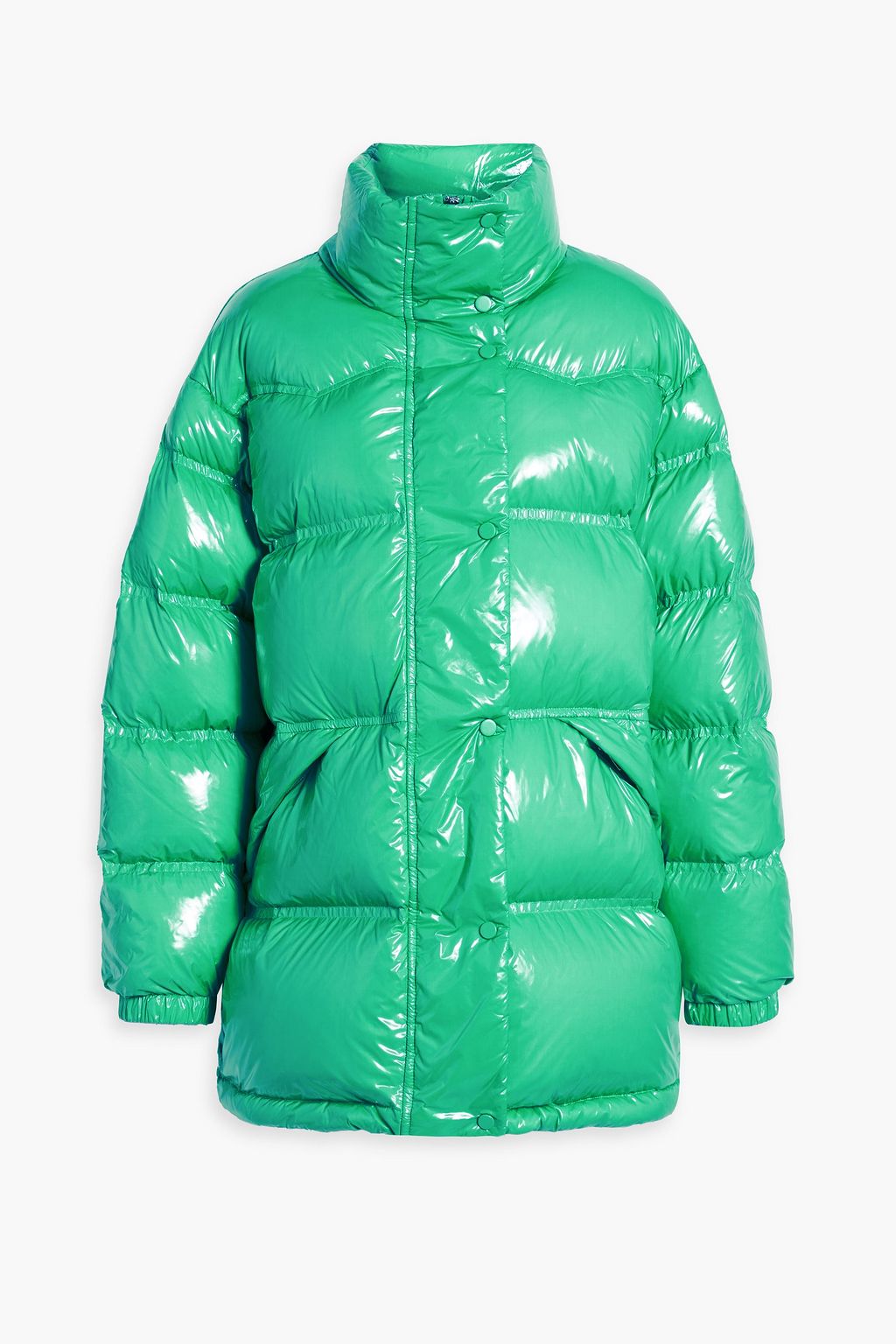 Quilted Vinyl Down Jacket by STAND STUDIO: Lori Collection – The Guilt ...