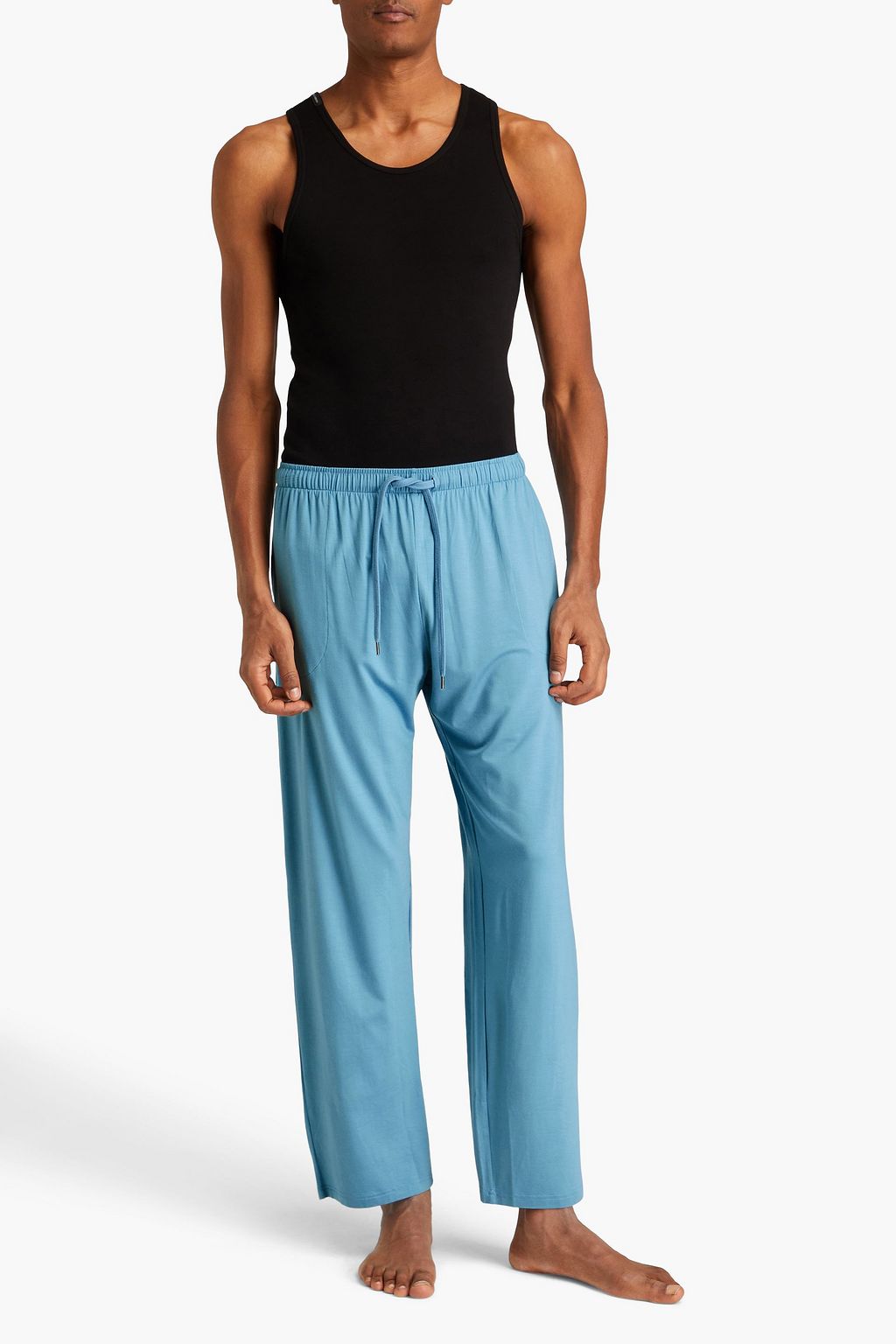 DEREK ROSE Men’s Modal-Blend Jersey Pajama Pants for Comfort and Style ...